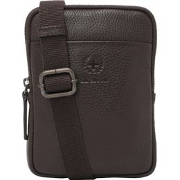 Strellson Schultertasche, Leder, uni, für Herren, braun