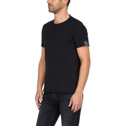 Replay T-Shirt, Ärmel-Print, für Herren, schwarz, M