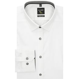 OLYMP No. Six Businesshemd, Super-Slim-Fit, für Herren, weiß, 39