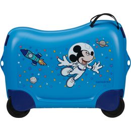 Samsonite 4-Rollen-Trolley, Hartschale, Mickey Maus-Print, für Kinder, blau