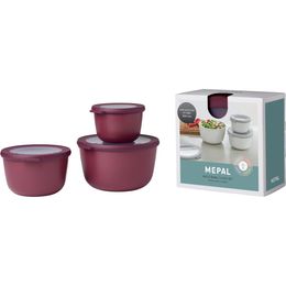 Mepal Multischüssel-Set "Cirqula", hoch, 3-teilig, pink
