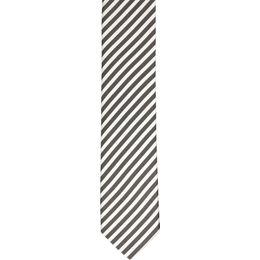 OLYMP Krawatte, gestreift, für Herren, grau, 99