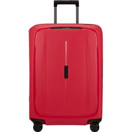 Samsonite 4-Doppelrollen-Trolley, Hartschale, Gepäckorganizer, TSA-Schloss, 88L, 69cm, rot