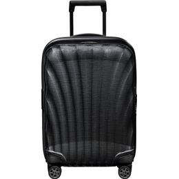 Samsonite 4-Doppelrollen-Trolley, Hartschale, USB-Anschluss, Handgepäck, TSA-Schloss, 36l, 55cm, schwarz