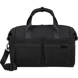 Samsonite Reisetasche, uni, Außentaschen, schwarz