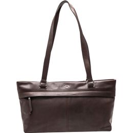 Gerry Weber Shopper, Leder, Emblem, uni, für Damen, braun