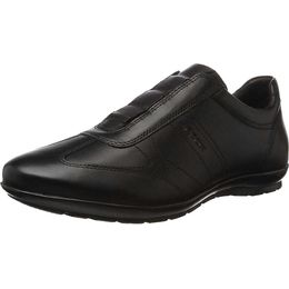 Geox Slipper, Glattleder, für Herren, schwarz, 43