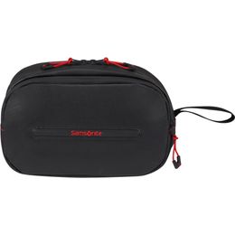 Samsonite Kosmetiktasche, Emblem, Zipper, uni, schwarz