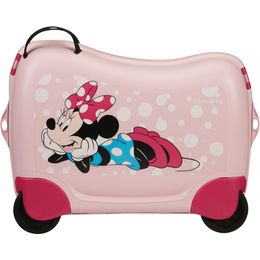 Samsonite 4-Rollen-Trolley, Hartschale, Mickey Maus-Print, für Kinder, rosa