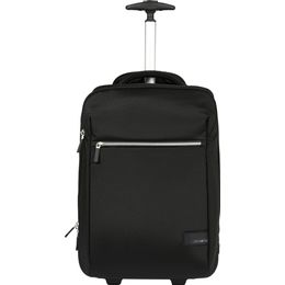 Samsonite Laptop Rucksack, Rollen, uni, für Damen und Herren, schwarz