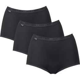 Sloggi Basic+ Maxislip, 3er-Pack, für Damen, schwarz, 42