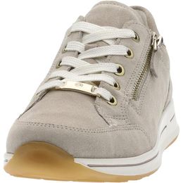 Ara® Sneaker, Reißverschluss, Leder, für Damen, beige, 37.5