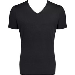 Sloggi Unterhemd, V-Ausschnitt, Kurzarm, für Herren, schwarz, L