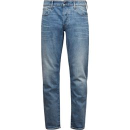 G-Star Raw 3301 Straight Tapered Jeans, Used-Waschung, für Herren, blau, W30/L32