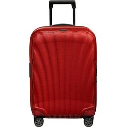 Samsonite 4-Doppelrollen-Trolley, Hartschale, USB-Anschluss, Handgepäck, TSA-Schloss, 36l, 55cm, rot