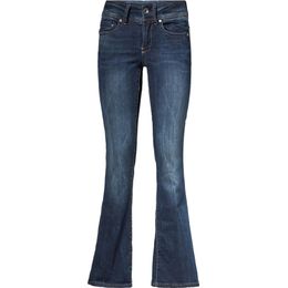 G-Star Raw Midge Saddle Jeans, Bootcut, weitenverstellbarer Bund, für Damen, blau, W26/L30