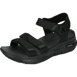 Skechers® ArchFit Sandalen, Klettverschluss, für Damen, schwarz, 37