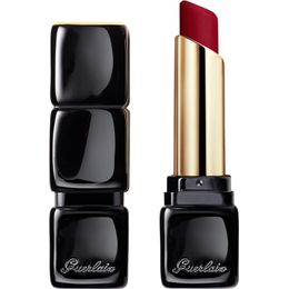 Guerlain Kisskiss Lipstick, Lippen Make-up, lippenstifte, rot (999 ETERNAL RED), mattierend,