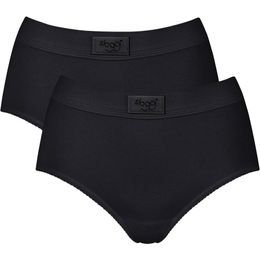 Sloggi Double Comfort Maxislip, 2er-Pack, für Damen, schwarz, 42