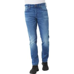 G-Star Raw Jeans "3301 Straight Tapered", Waschungen, Label-Patch, für Herren, blau, W32/L30