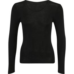 Mey Exquisite Unterhemd, Langarm, Rundhals, für Damen, schwarz, 40