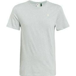G-Star Raw T-Shirt, Baumwolle, meliert, Rundhalsausschnitt, für Herren, grün, S