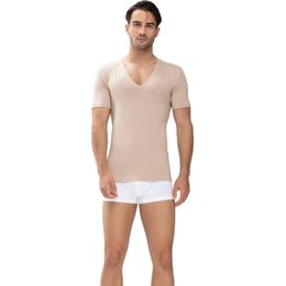 Mey Businessshirt, V-Ausschnitt, Flatlock-Nähte, für Herren, beige, 7