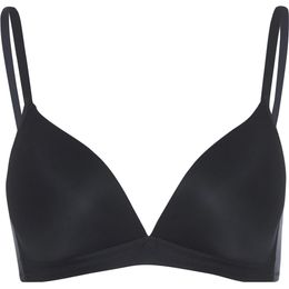 Hanro Satin Deluxe Soft-BH, bügellos, gepaddet, für Damen, schwarz, 85B