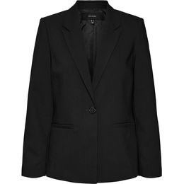 Véro Moda VERO MODA® Blazer "Sandy", Reverskragen, Paspeltaschen, für Damen, schwarz, S