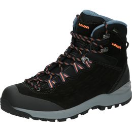 Lowa Wanderschuhe "Explorer II GTX Mid", Leder, wasserdicht, für Damen, schwarz, 41 1/2