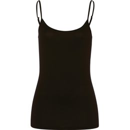 Hanro Unterhemd, U-Ausschnitt, für Damen, schwarz, M
