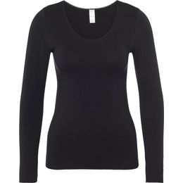 Speidel Shirt, Langarm, uni, für Damen, schwarz, 44