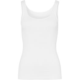 Hanro Cotton Seamless Unterhemd, Baumwolle, nahtlos, für Damen, weiß, S