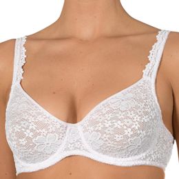 Nina von C. Bügel-BH, Haken-Verschluss, Spitze, für Damen, weiß, 80D