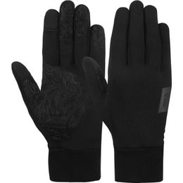 Reusch Fingerhandschuhe, leichtgewichtig, Silikondruck, für Herren, schwarz, 7