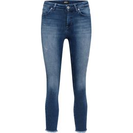 Only® Jeans "Blush", Fransensaum, Slim Fit, für Damen, blau, XS/L30