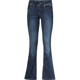 G-Star Raw Midge Saddle Jeans, Bootcut, weitenverstellbarer Bund, für Damen, blau, W30/L34
