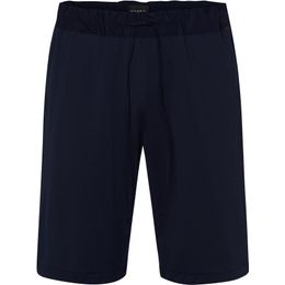 Hanro Schlafshorts, uni, Tunnelzug, für Herren, blau, XXL