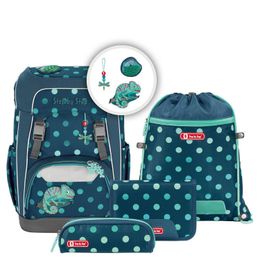 Step By Step® Schulrucksack-Set Giant "Tropical Chameleon", grün