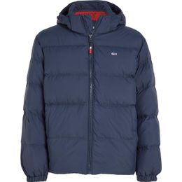 Tommy Jeans TJM Essential Steppjacke, Stehkragen, Kapuze, für Herren, blau, S