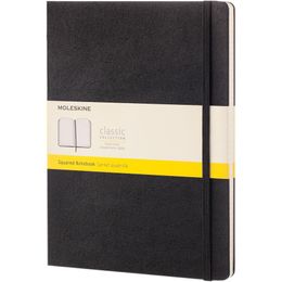 Moleskine® Notizbuch "Classic XL", kariert, Hardcover, schwarz