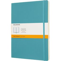 Moleskine® Notizbuch "Classic XL", liniert, Softcover, türkis