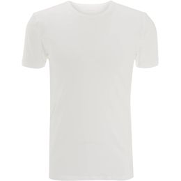 Mey Kurzarmshirt Jersey, uni, für Herren, weiß, 6