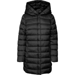 Véro Moda VERO MODA® Steppjacke, Kapuze, uni, für Damen, schwarz, L