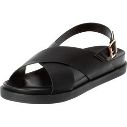 Only® Slingback-Sandalen, Lederoptik, Dornschließe, für Damen, schwarz, 40