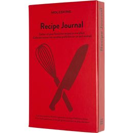 Moleskine® Passion-Notizbuch "Rezepte Journal", Large, DIN A5, rot