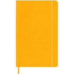 Moleskine® Notizbuch, A5, liniert, Stoffeinband, gelb