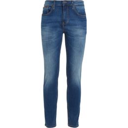 Tommy Jeans Jeanshose, Slim-Fit, Five-Pocket, Used-Look, für Herren, blau, 31/30