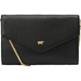 Braun Büffel BRAUN BÜFFEL Clutch, Leder, Magnetverschluss, Emblem, für Damen, schwarz