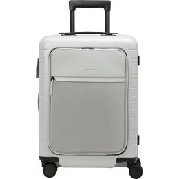 HORIZN STUDIOS 4-Doppelrollen Trolley, Hartschale, TSA-Schloss, Laptopfach, 33,5l, 55 cm, grau